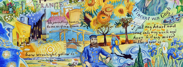 Van Gogh map - The life and works of Vincent van Gogh