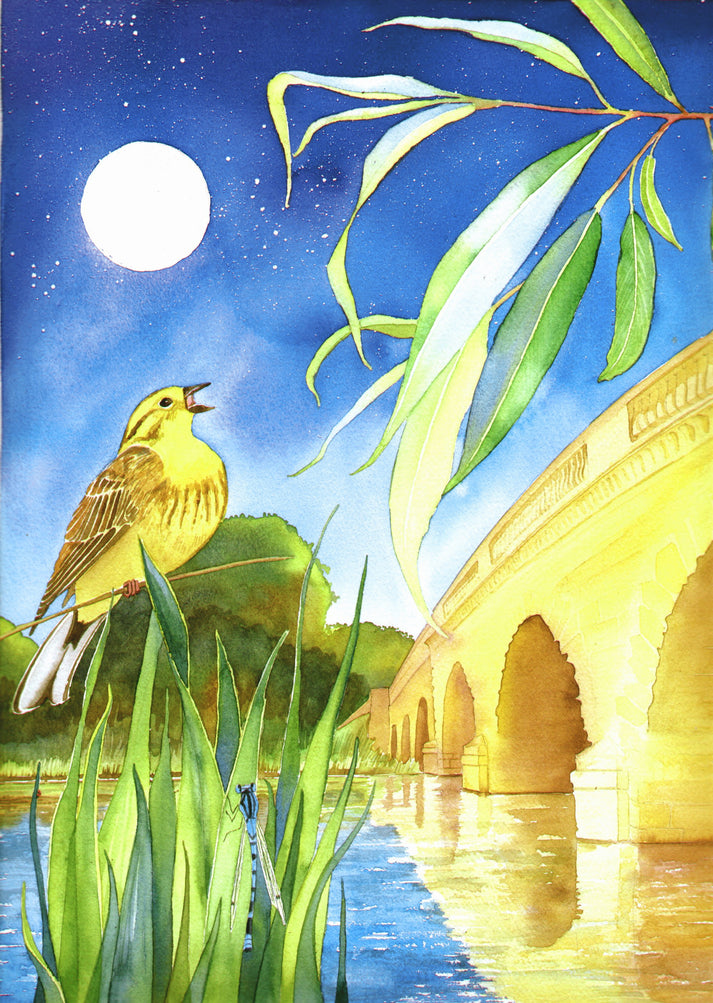 River Song - a painting of Swinford bridge